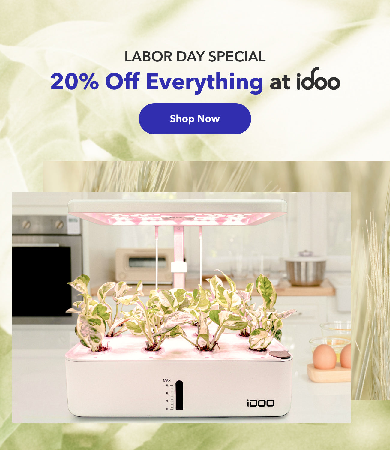 iDOO - Hydroponics Growing, Air Bed, and Body Weight Bathroom Scale